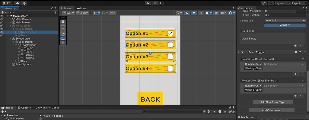 How should I have a Toggle Group (Canvas 1) to change the value of a Button (Canvas 2 ...