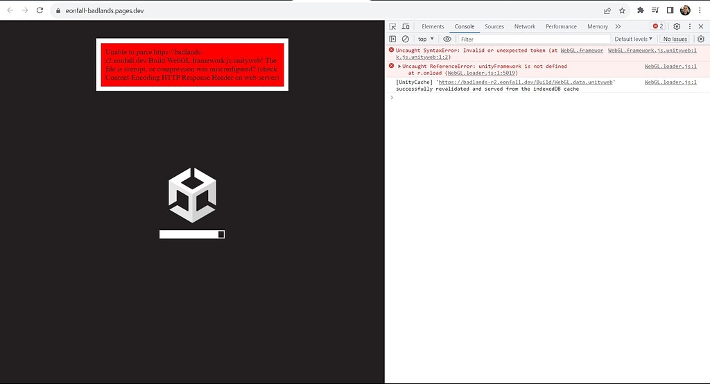 Decompression fallback not working with Brotli - Unity Engine - Unity Discussions