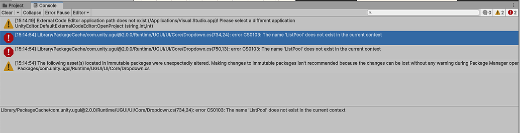 The name 'ListPool' does not exist in the current context - Unity Engine - Unity Discussions