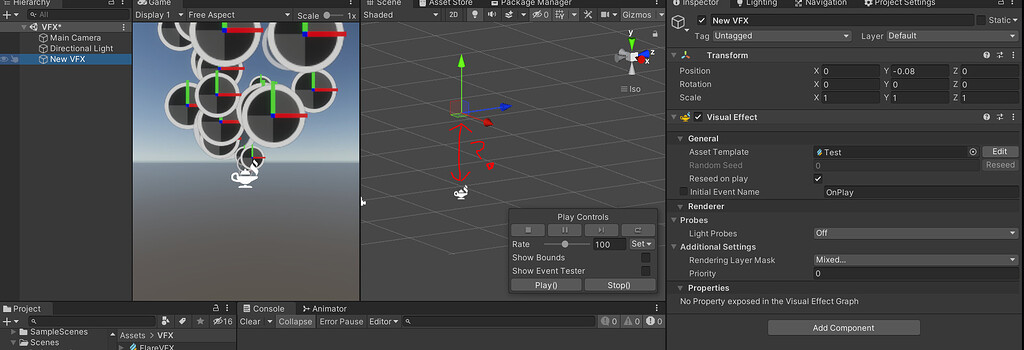VFX has an offset with pivot when added to scene - Questions & Answers - Unity Discussions