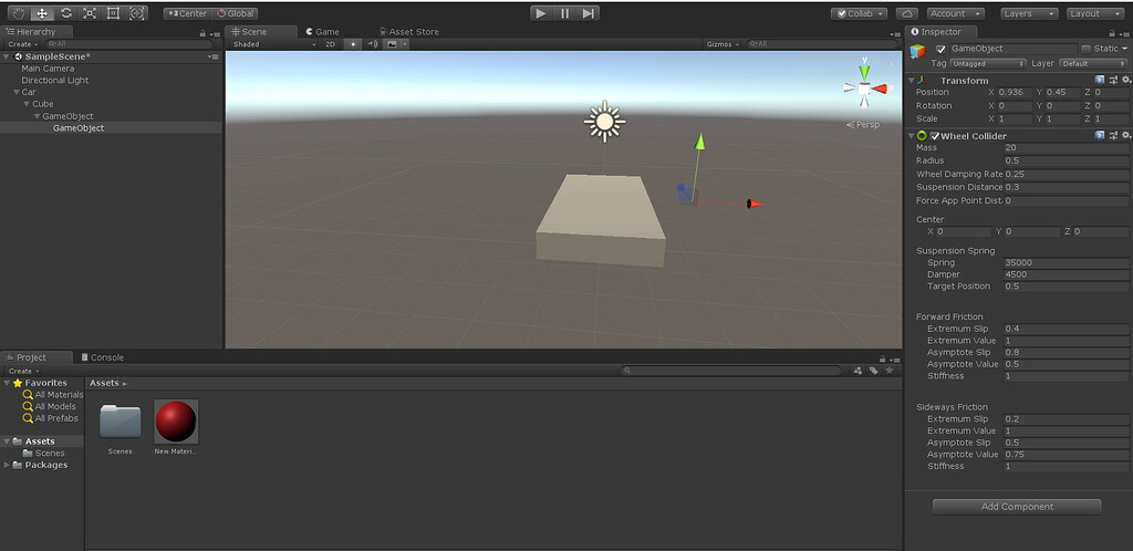 Wheel Collider mesh doesn't show up visually - Unity Engine - Unity Discussions