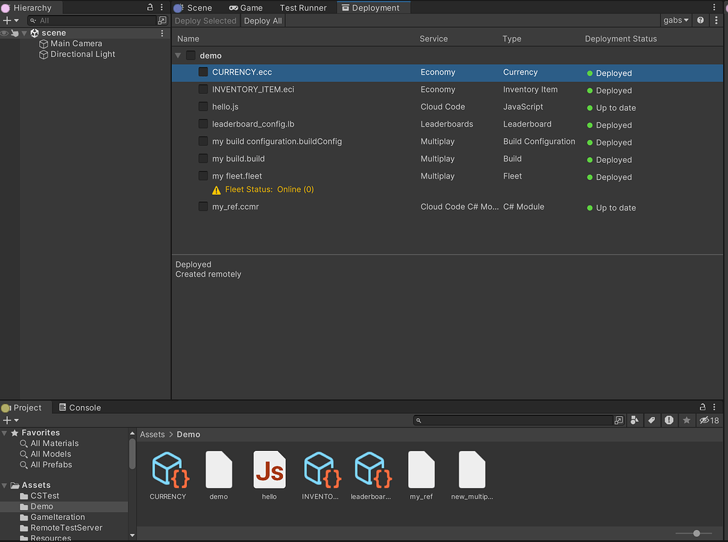 CloudCode Authoring - Editor / CLI updates - Unity Services - Unity ...
