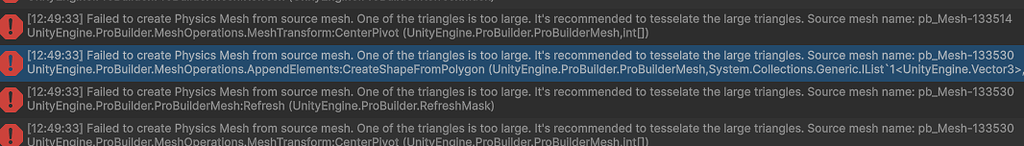 Unity6000.0.0f1 ProBuilder 6.0.1 Abnormal error warning - Unity Engine ...