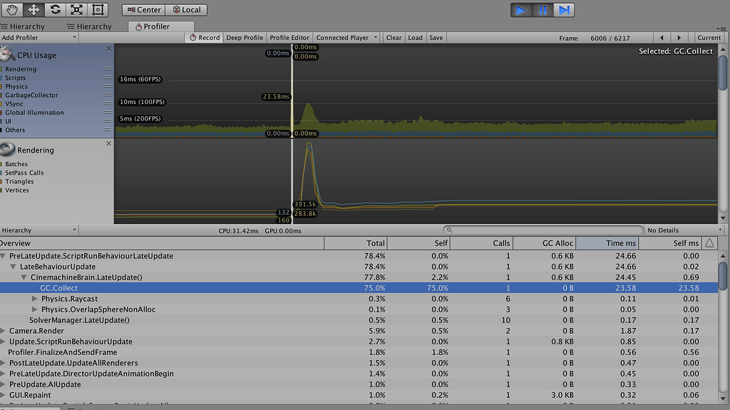 CinemachineBrain.LateUpdate() GC.Collect Lag Spike - Unity Engine - Unity Discussions