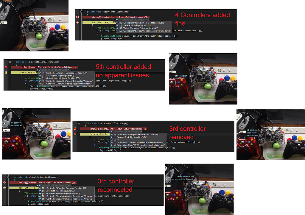 Input.GetJoystickNames gives incorrect index with multiple controllers - Questions & Answers ...