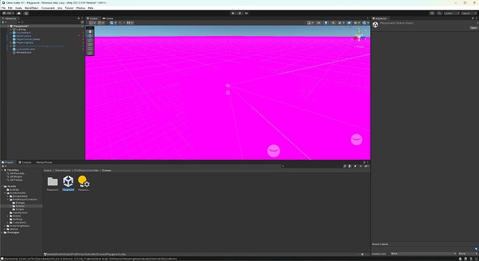 First Person Character Controller - Playground scene pink - Questions ...
