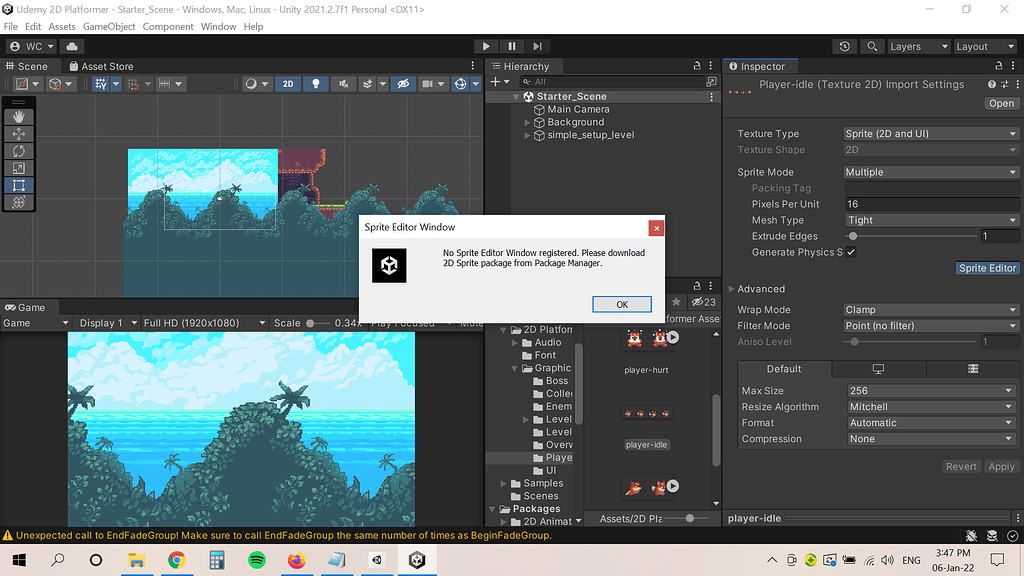 Unable to Use Sprite Editor - Unity Engine - Unity Discussions