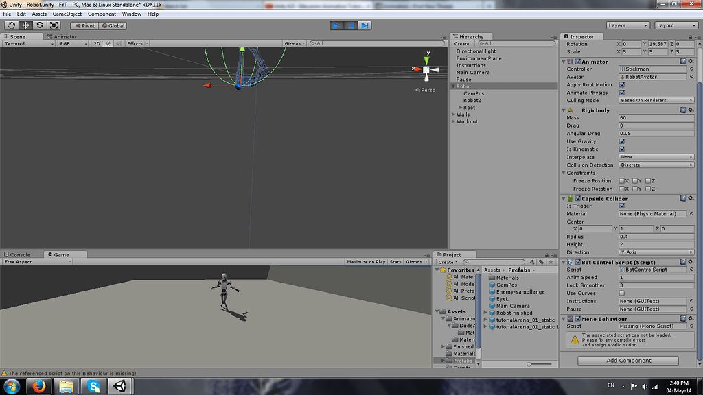 feet sinking into ground when animation is played. - Unity Engine ...