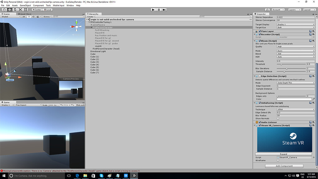 how to add steam vr (vive) to FPS unity 5.4 - Unity Engine - Unity Discussions