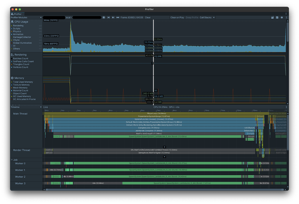 Worse performance on Standalone vs Editor with ScheduleParallel() - Unity Engine - Unity Discussions
