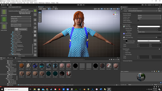 Character models created in Character Creator 4, textures coming out distorted after importing ...