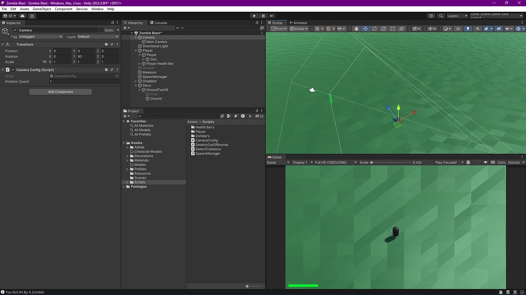 Parent objects rotation getting thrown off after starting play mode - Questions & Answers ...