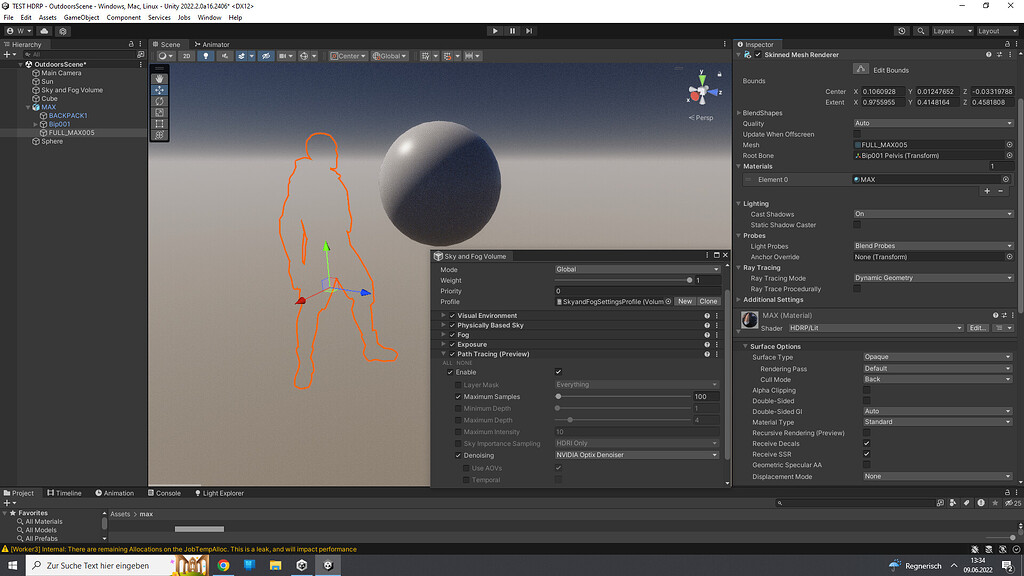 Path Tracing Meshes With Skinned Mesh Renderer Stay Invisible Unity Engine Unity Discussions 
