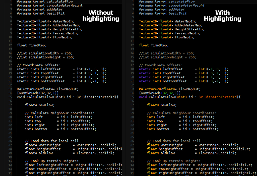 Monodevelop Syntax Highlighting For Compute Shaders Unity Engine Unity Discussions 9371