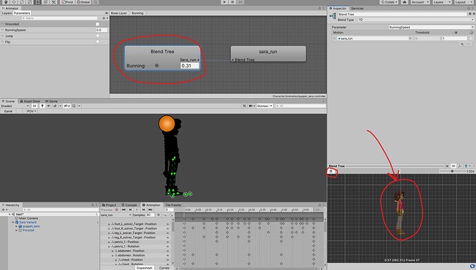 2D animation preview in blend tree inspector not playable - Questions ...