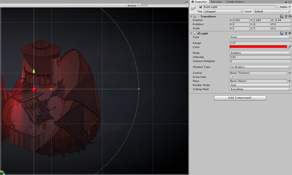 SpriteDiffuse shader has inconsistent interaction with point/spot ...
