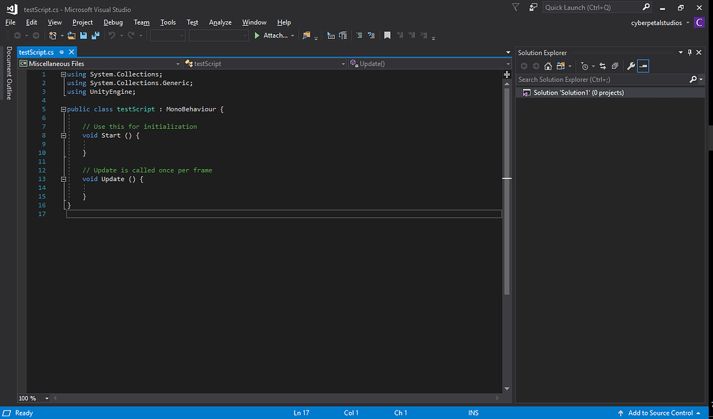 Setting up visual studios with unity 2018.1.8f - Questions & Answers ...