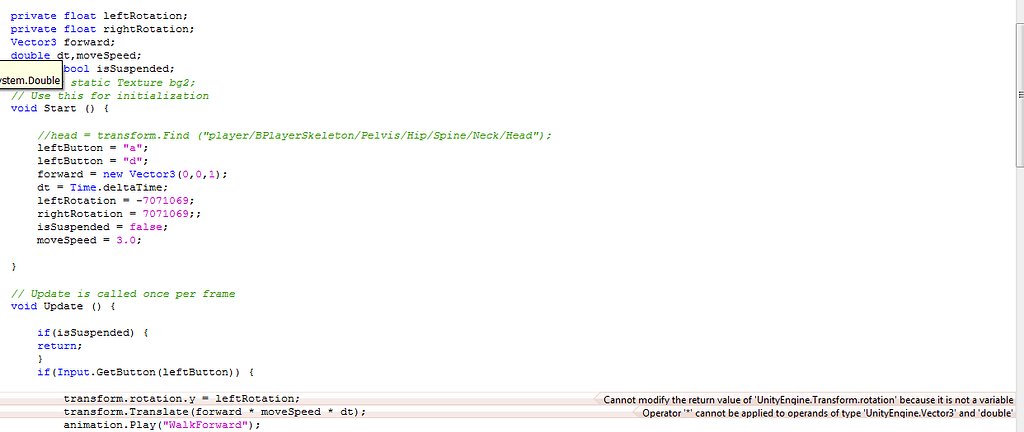 getting error while using the transform.rotation - Questions & Answers - Unity Discussions