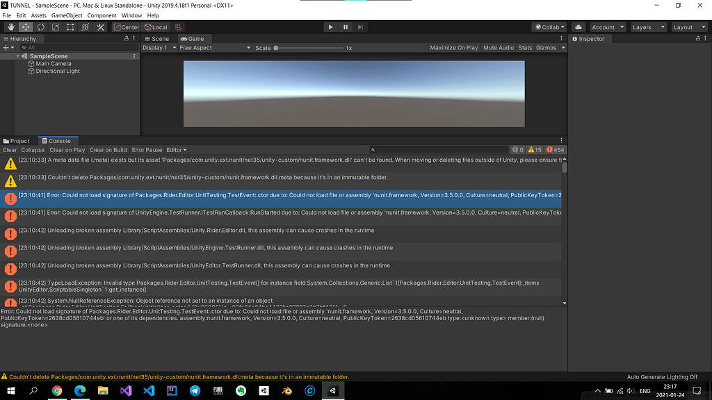 Suddenly there is so many errors when I open a new Unity project ... Suddenly there is so many errors when I open a new Unity project ...