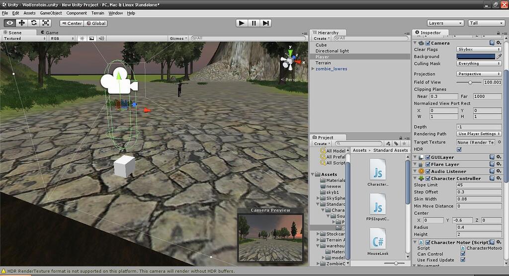 Player is falling through the terrain. - Questions & Answers - Unity ...