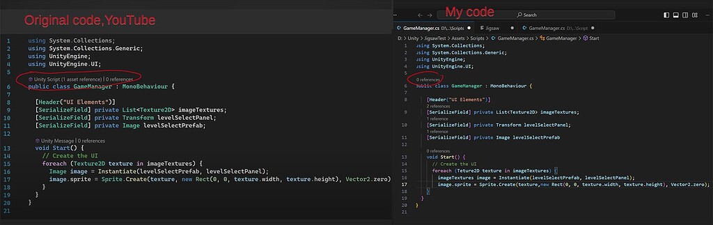 Beginner Asset Refference Not Appearing In Vs Questions And Answers Unity Discussions