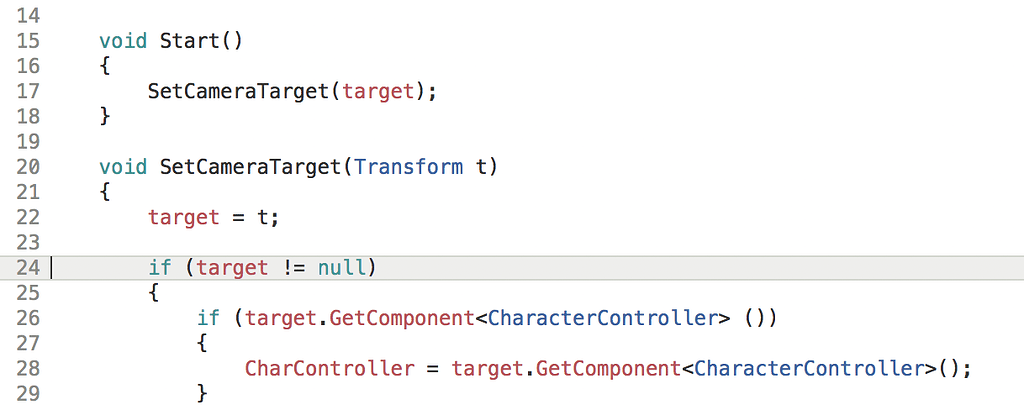 The name `target' does not exist in the current context - Questions & Answers - Unity Discussions