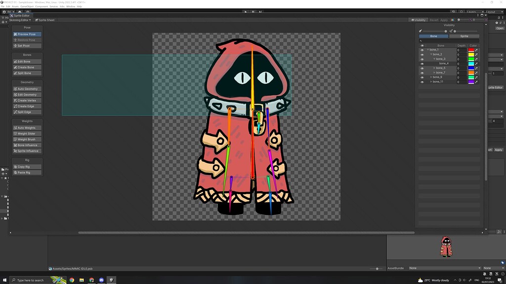 Skinning Editor Can't Select Bones - Questions & Answers - Unity Discussions