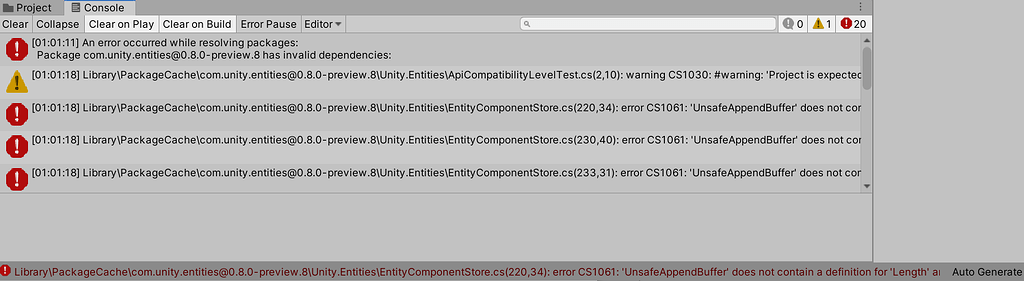 package installation problem with Unity Physics - Unity Engine - Unity Discussions