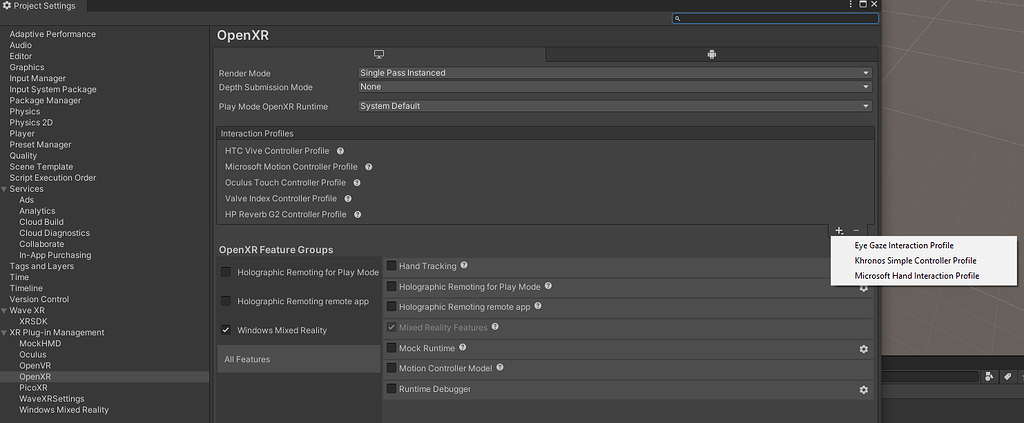 Missing feature? Vive Cosmos OpenXR Interaction Profile doesn't exist. - Unity Engine - Unity ...