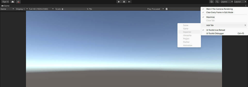 I can only access the game tab - Questions & Answers - Unity Discussions