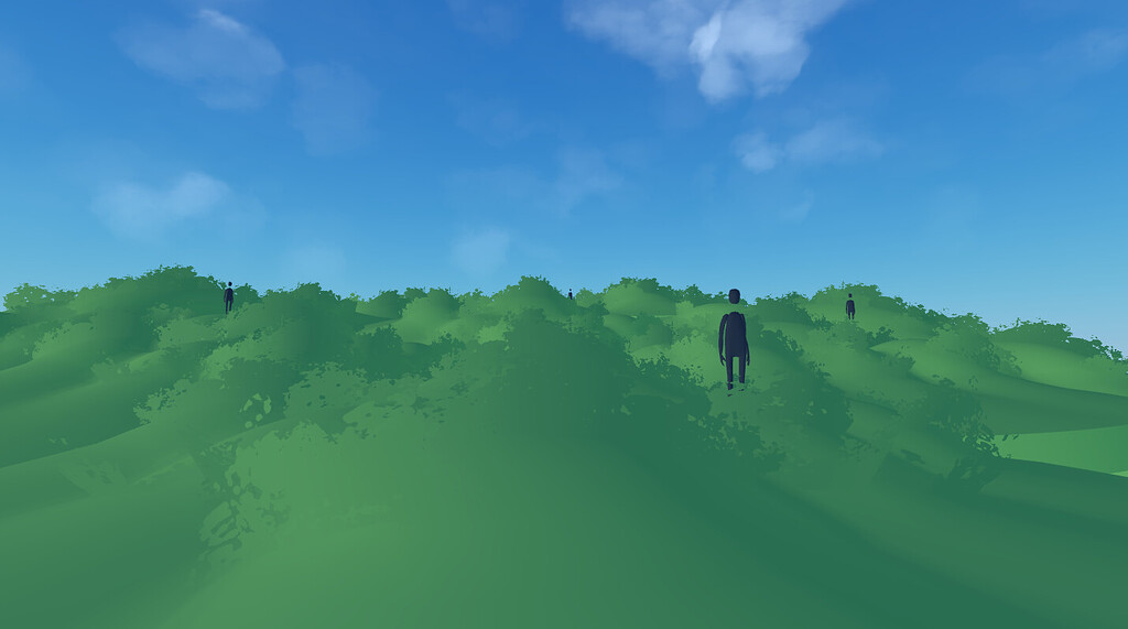 How to copy surface normals from a ground mesh to vegetation cards ...