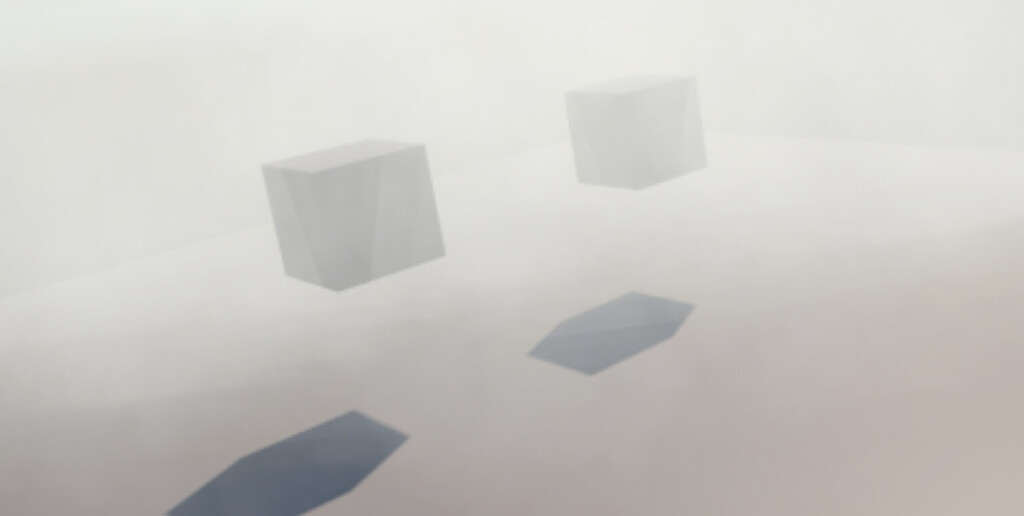 Particle fog is visibly creating hard edges with geometry and terrain ...