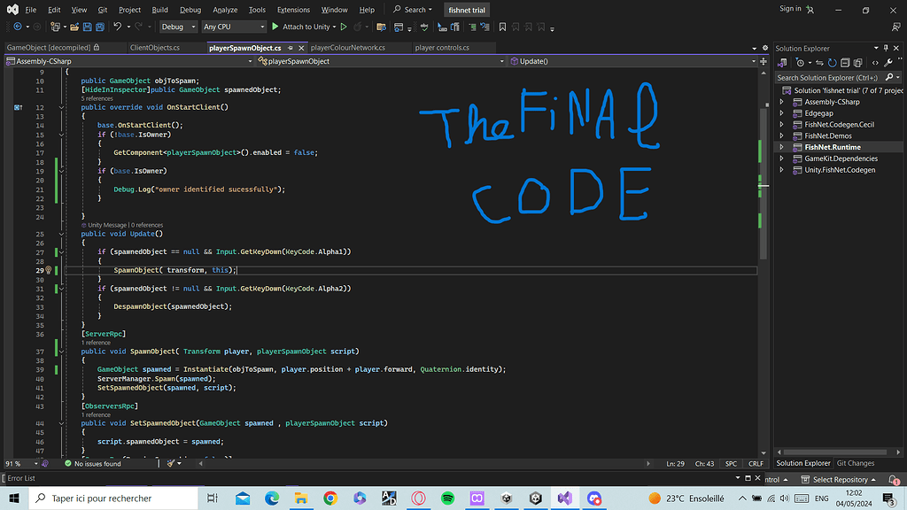 Fishnet server vs client issue - Questions & Answers - Unity Discussions
