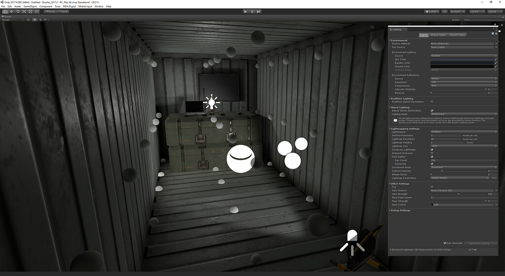Indirect lighting not reflected in light probes - Unity Engine - Unity Discussions