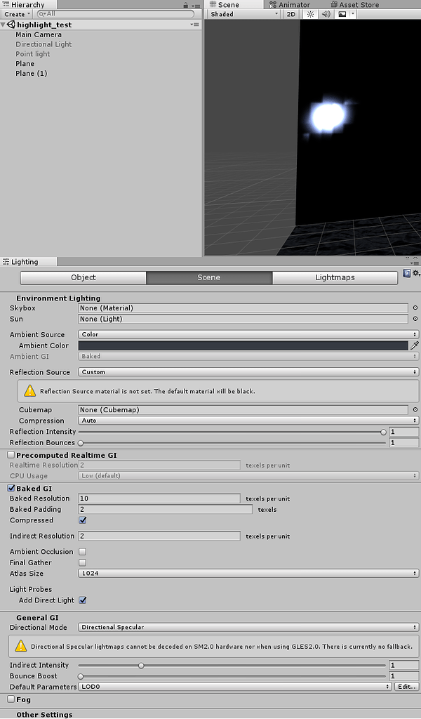 Specular from nowhere when using baked directional specular lightmaps. - Unity Engine - Unity ...