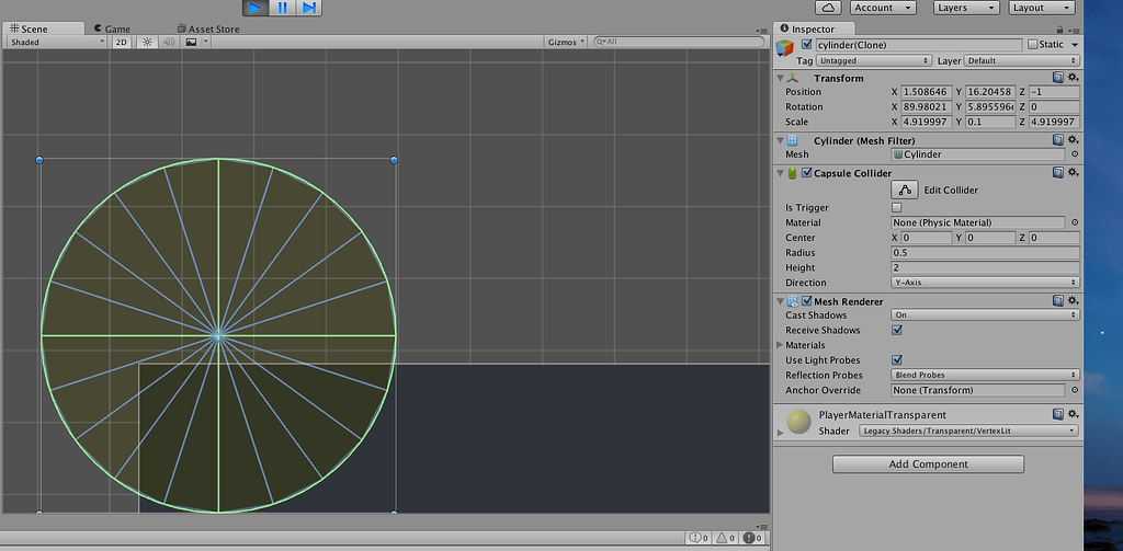 Getting the radius of a cylinder - Questions & Answers - Unity Discussions