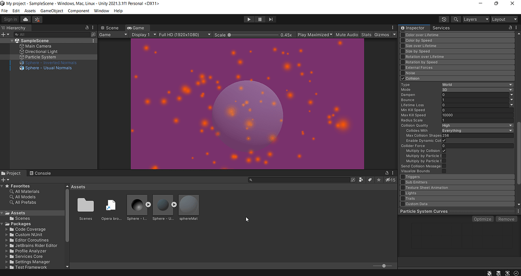 Particles bound by a sphere - Unity Engine - Unity Discussions