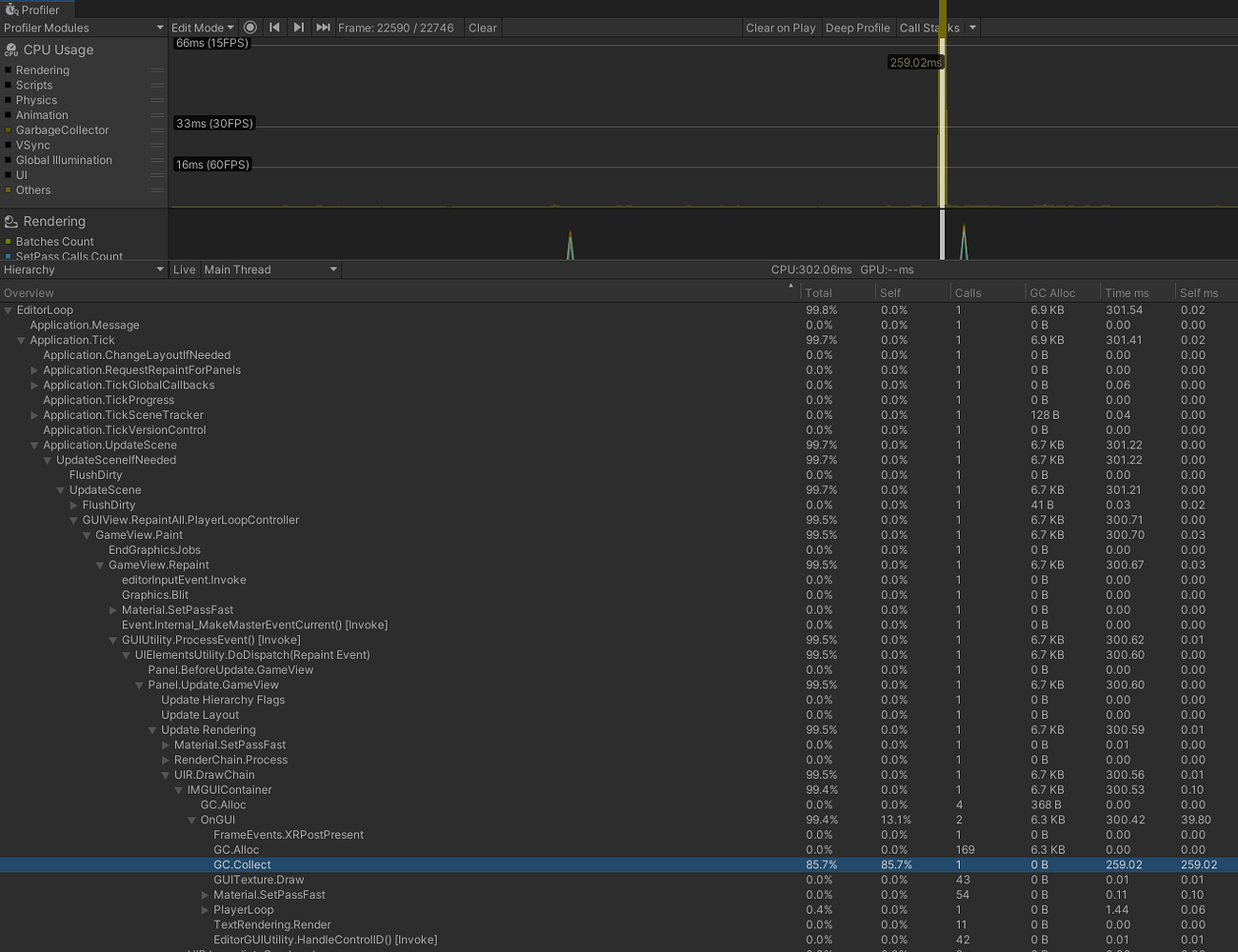 Random Lag Spikes In Unity Editor 2022 3 4f1 Questions And Answers Unity Discussions