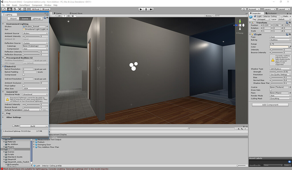 Baked Lighting Makes Whole Scene Dark Unity Engine Unity Discussions