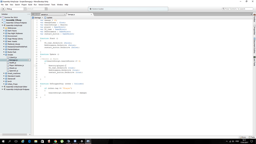 error on the Transform? - Questions & Answers - Unity Discussions