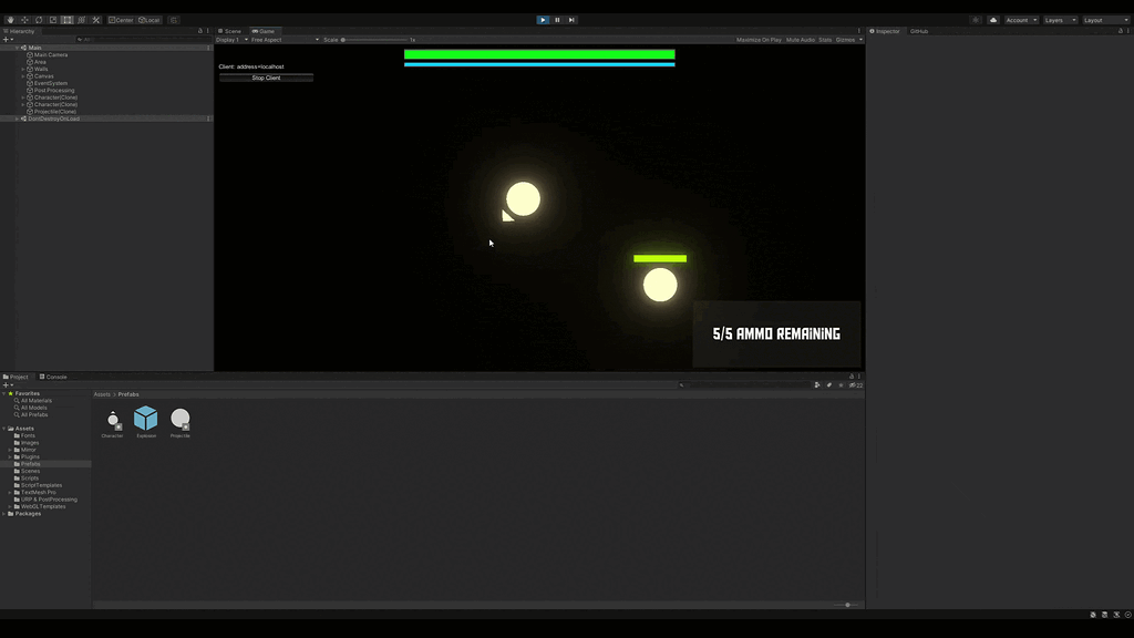 Shooting projectiles in a 2d top down shooter with multiplayer - Questions & Answers - Unity ...