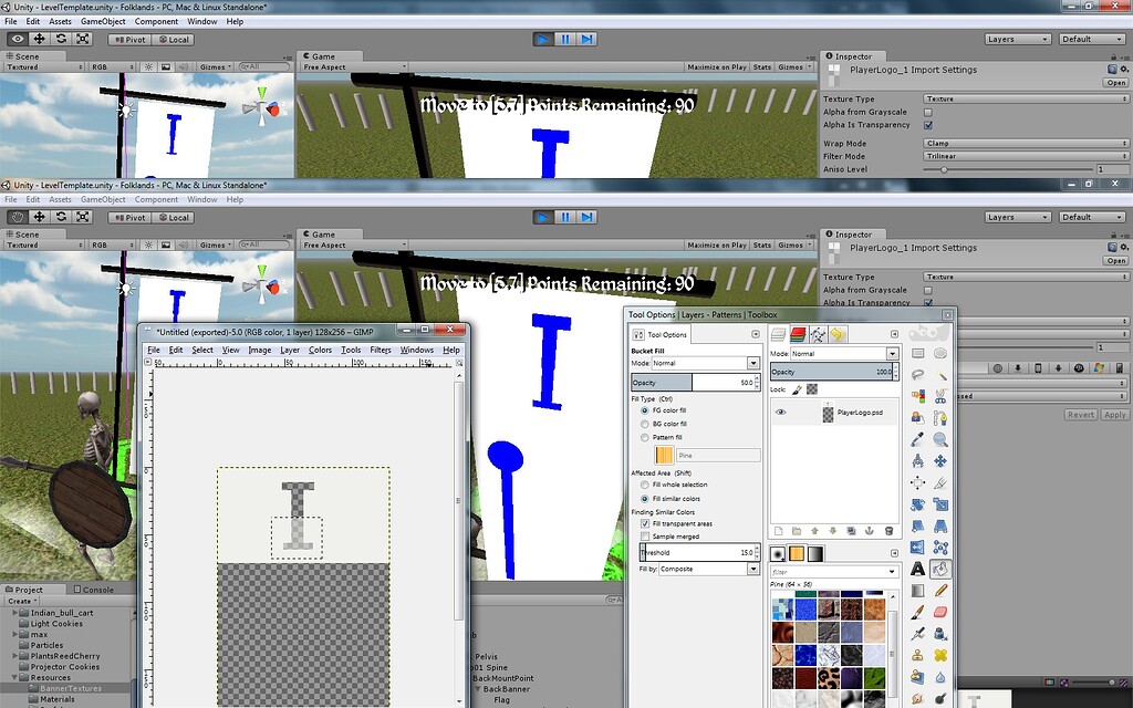 Partially transparent texture - Questions & Answers - Unity Discussions