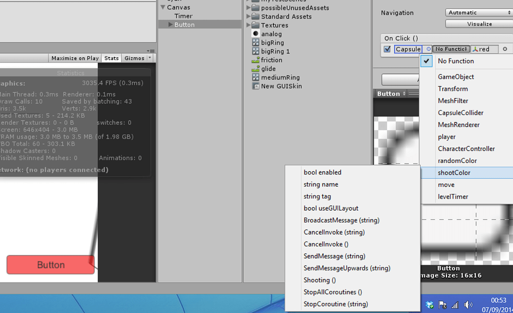 Issue with button, Unity 4.6 - Questions & Answers - Unity Discussions