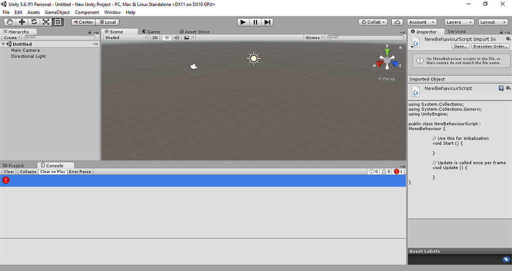 [Help] I keep getting an error with empty message when I create a C# ...