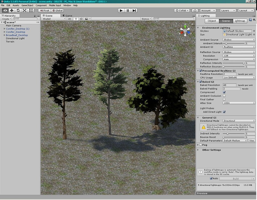 Speedtree with Lightmap Static generating black trees - Questions & Answers - Unity Discussions