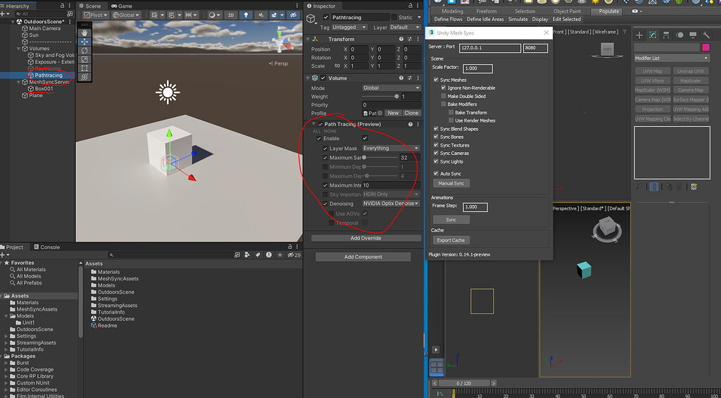 Meshsync Pathtracing Does Not Update Edited Objects From Dcc Unity Engine Unity Discussions 4073