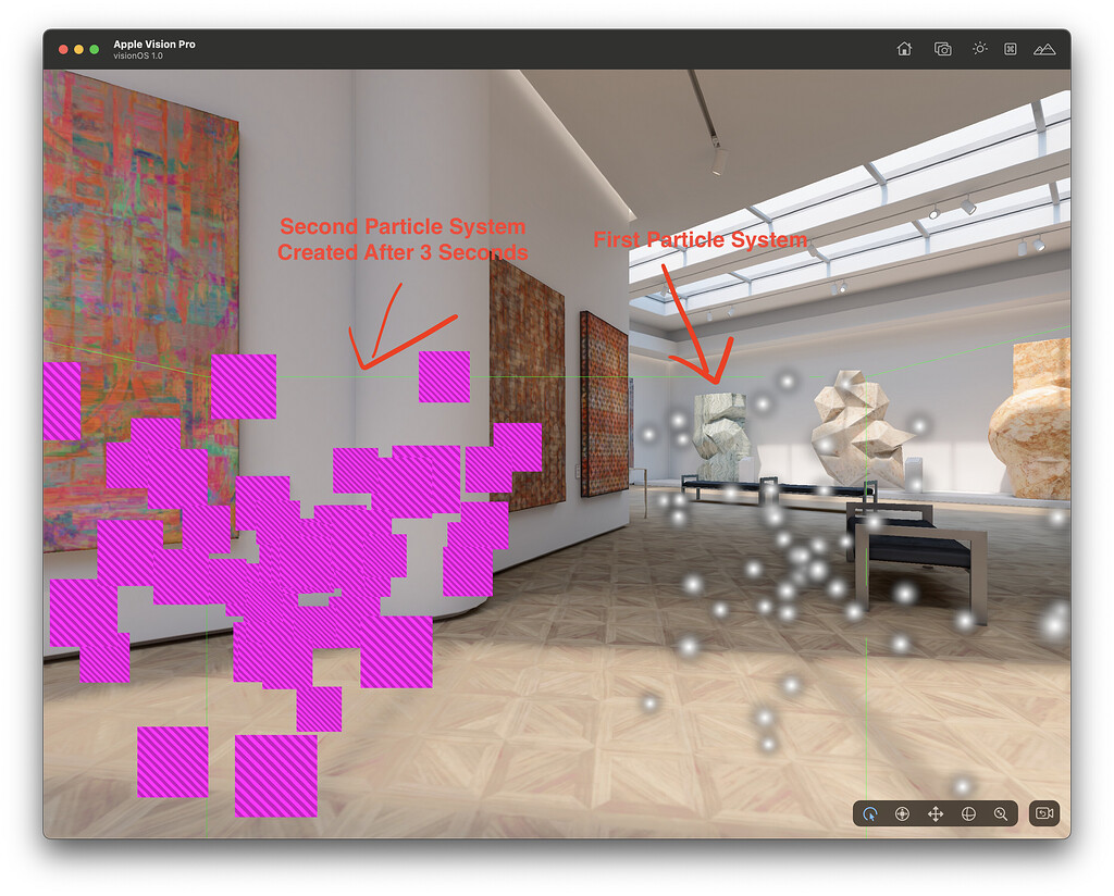 Instantiating ParticleSystem may result in pink appearance depending on timing of creation ...