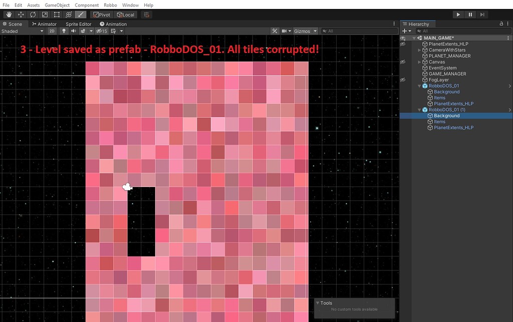 Tilemap saved as a prefab breaks - Questions & Answers - Unity Discussions