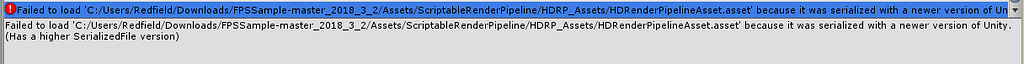 FPS Sample - How do we bugfix Serialize Version and Scene ? - Learn Content - Unity Discussions