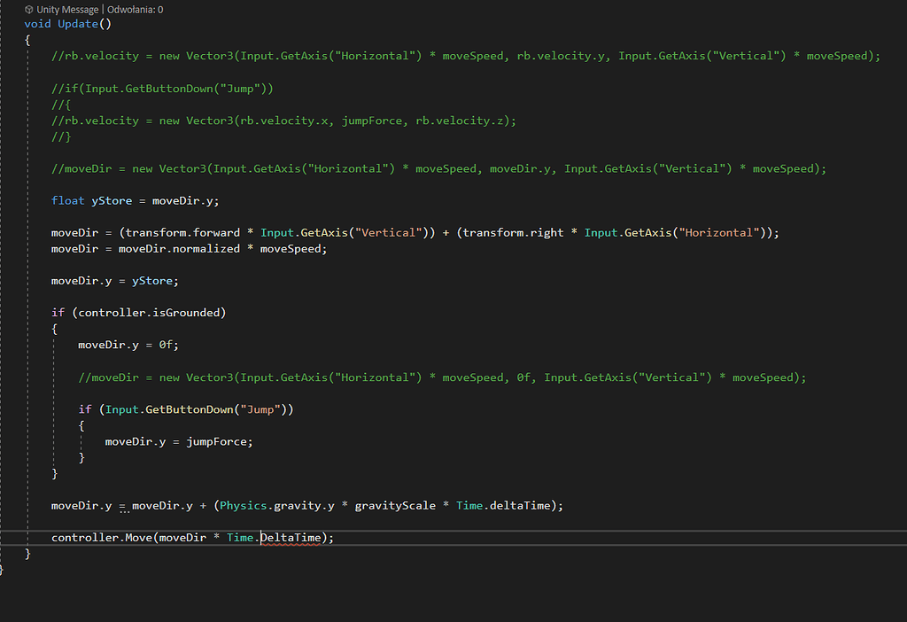 Player still walking for a second after the button is no longer pushed ...